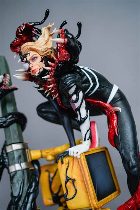 Rare Custom 14 Venomized Spider Gwen Stacy Fan Art Marvel Mcu Resin
