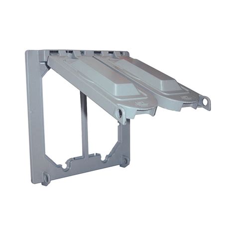 Sigma Electric 2 Gang Square Metal Weatherproof Electrical Box Cover At
