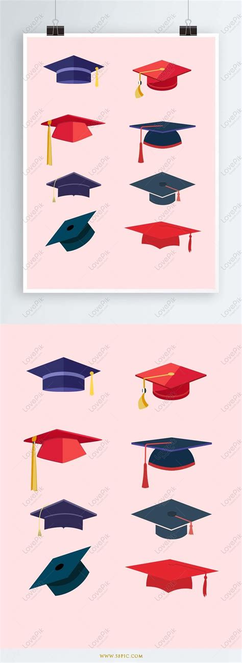 졸업 시즌 그림 학사 모자 의사 벡터 벡터 원본 자료 다운로드 일러스트 Png 및 벡터 이미지 무료 다운로드 Lovepik