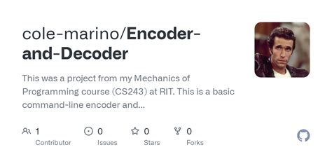GitHub Cole Marino Encoder And Decoder This Was A Project From My