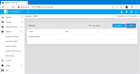 how to set up network file sharing on freenas pureinfotech