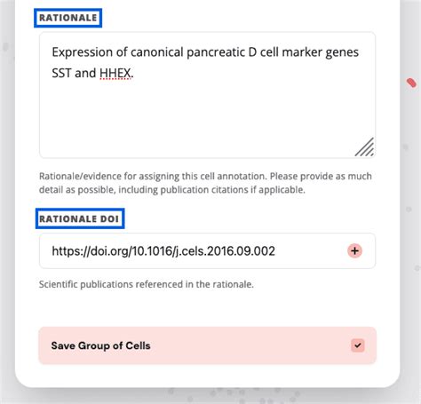 Creating A New Cell Annotation Set Cap