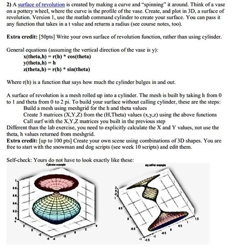 solved a surface of revolution is created by making a curve
