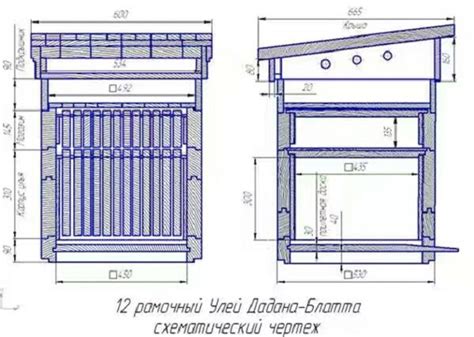 Как сделать улей для пчел своими руками из дерева чертежи и размеры