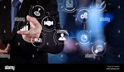 Business Process Management Und Workflow Automation Diagramm Und Zahnräder In Virtuellen