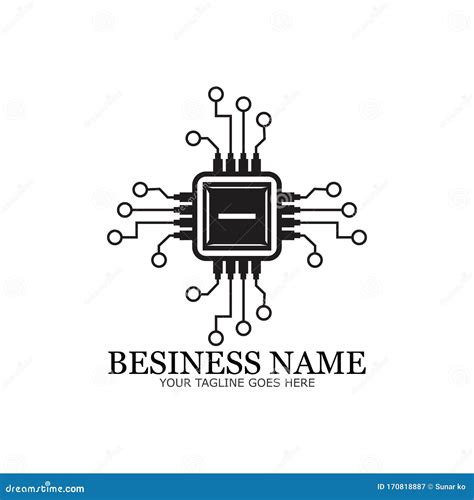 Cpu Processor Line Vector Icon For Websites And Mobile Flat Design