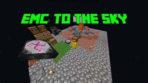 Emc To The Sky 1 Brand New Projecte Skyblock Youtube