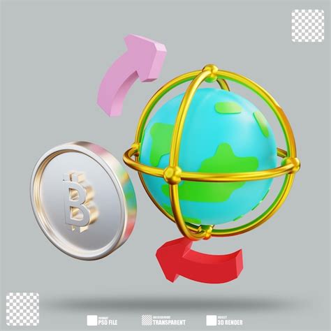 Premium Psd 3d Illustration Crypto Transfer 3