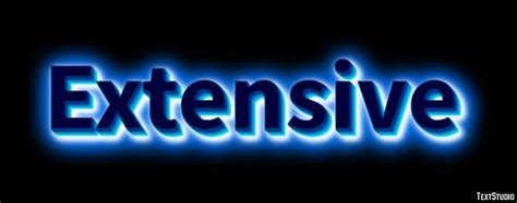 Extensive Text Effect And Logo Design Word