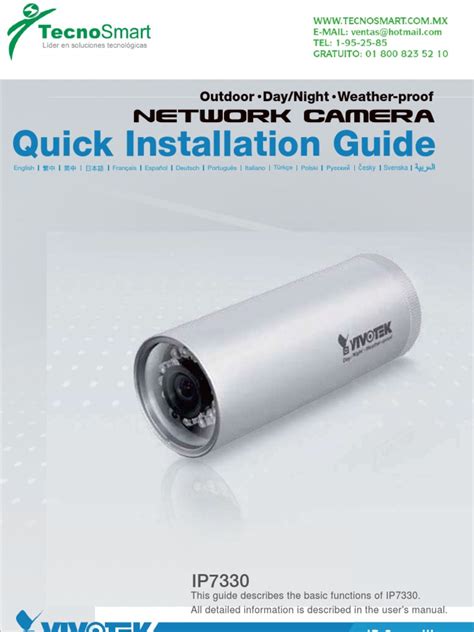 Camara Vivotek Ip7330 Pdf Computer Network Electronics