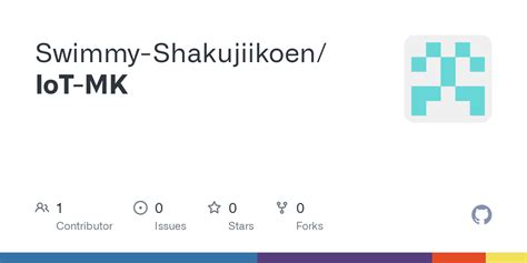 IoT MK Main Py At Main Swimmy Shakujiikoen IoT MK GitHub