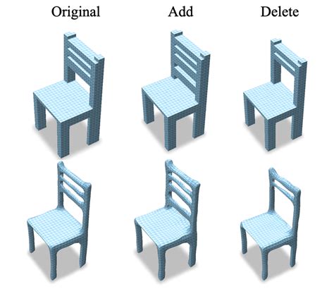 an application in shape editing where the user edits the coarse voxel