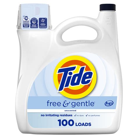 Tide Free And Gentle Liquid Laundry Detergent 100 Loads 132 Fl Oz Tide