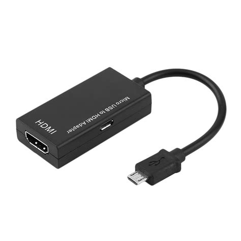 Mini Micro USB To HDMI Adapter Converter Cable Portable Micro USB Male To Female HDMI Adapter