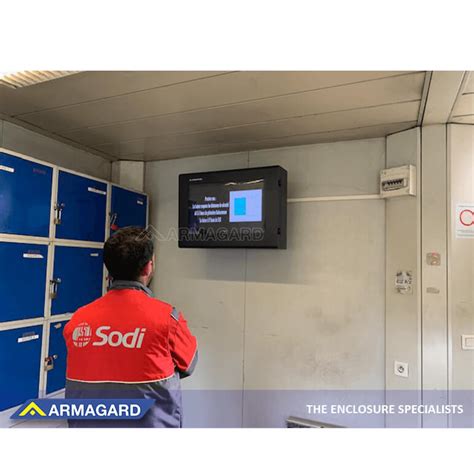 LCD Monitor Enclosure LCD Monitor Or Small LCD TV Protection For Outdoor Or Harsh Environments