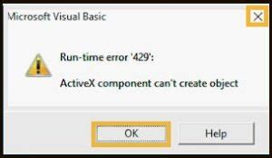 How To Fix Sage Excel Error Activex Can T Create Object