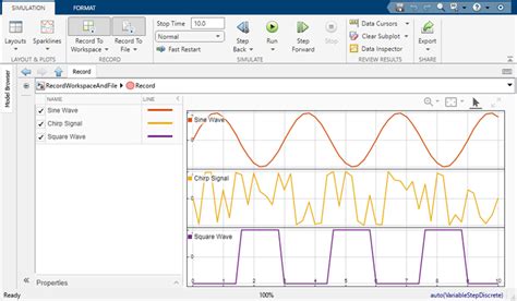Decide How To Visualize Simulation Data Matlab Simulink