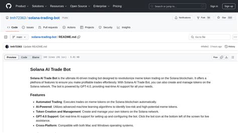 Github Solana Trading Features Alternatives Toolerific