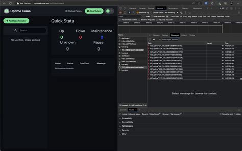 Web UI Hanging Issue Louislam Uptime Kuma GitHub