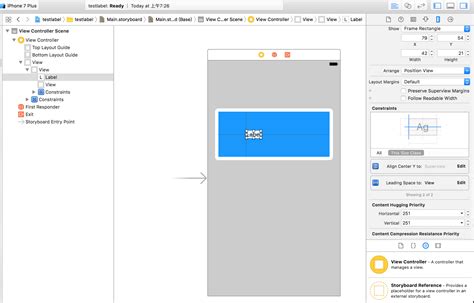 Ios Position Uilabel In Storyboard Stack Overflow