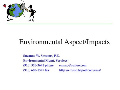Ppt Environmental Aspectimpacts Powerpoint Presentation Free