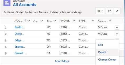 InfallibleTechie ShowRowLevelActions In Lightning ListView Example