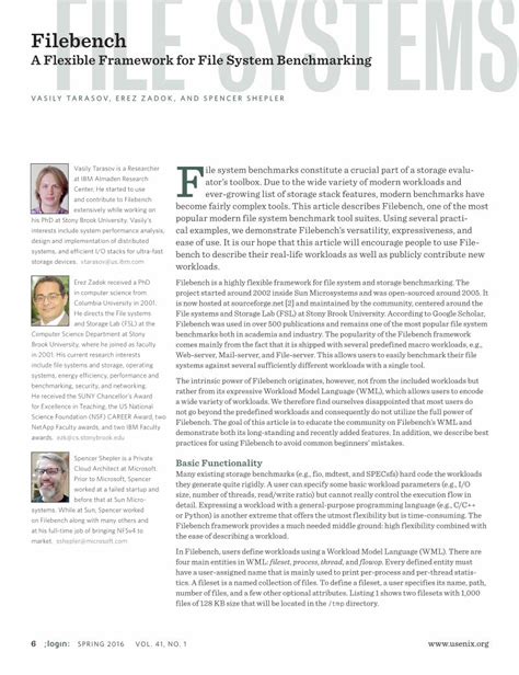 Pdf Filebench A Flexible Framework For File System · A Flexible Framework For File System