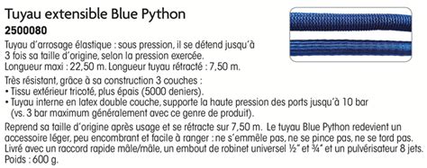 Stretch Schlauch Plastimoblaue Python