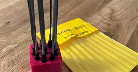 Gridfinity Needle Files Holder Vertical By Bashbear Download Free