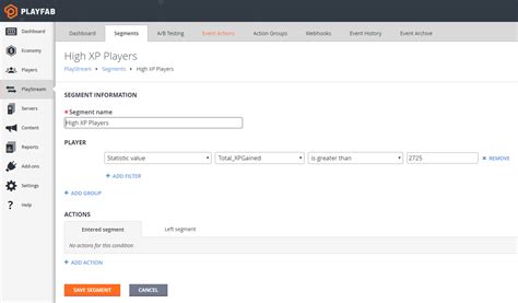Bulk Actions For An Entire Player Segment Playfab Microsoft Learn