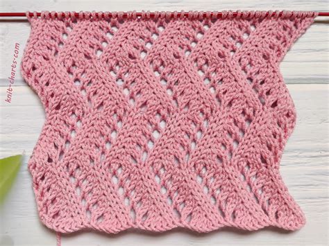 Free Knitting Patterns Lace Zigzag Stitch Knitting Pattern
