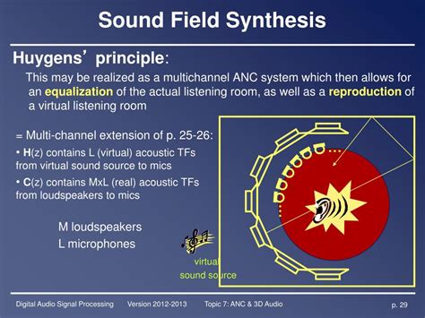PPT Digital Audio Signal Processing Topic Active Noise Control D Audio PowerPoint