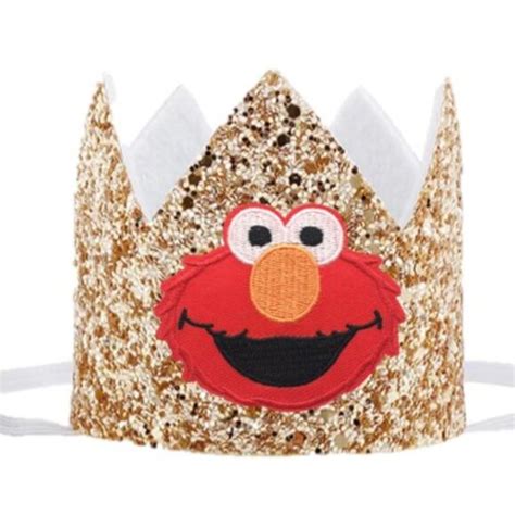 Handmade Accessories Elmo Crown Smash Cake Birthday Crown Headband