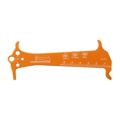 Ladaidra Brown Fhgksm Road Bike Chain Tool Measure Ruler Bicycles Chain Wear Indicators Checker
