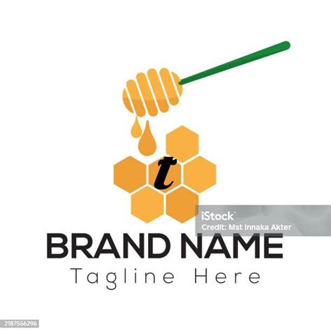 편지 T 템플릿에 꿀 로고 Honey On T Letter 이니셜 허니 사인 컨셉 0명에 대한 스톡 벡터 아트 및 기타 이미지 0명 개념 건강한 식생활 Istock