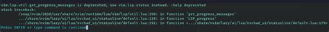 `vim lsp util get progress messages` is deprecated · issue 2219 · nvchad nvchad · github