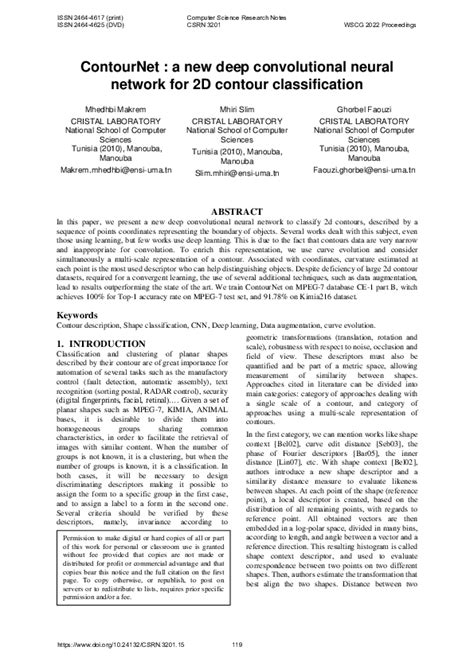 Pdf A New Deep Convolutional Neural Network For 2d Contour Classification
