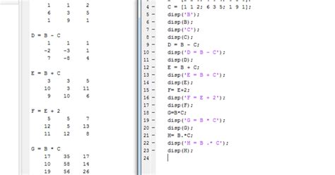 write a matlab program for matrix addition subtraction multiplication sourcecodepoint