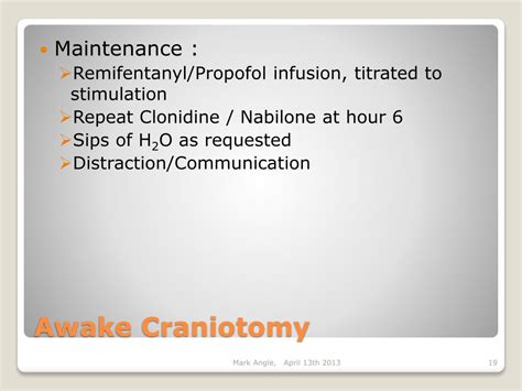 PPT The Awake Craniotomy PowerPoint Presentation Free Download ID 2329774