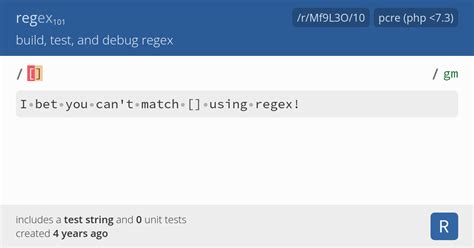 regex101 build test and debug regex
