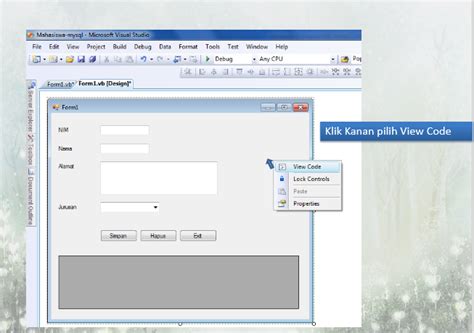 Database Mysql Catatan Pemograman Visual Bassic