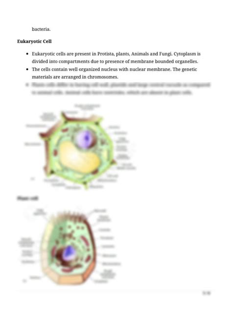 Solution Cell Structure And Functionclass 11biology Studypool