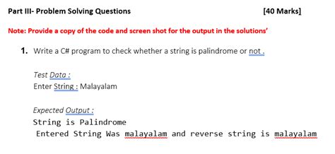 solved part iii problem solving questions [40 marks] note