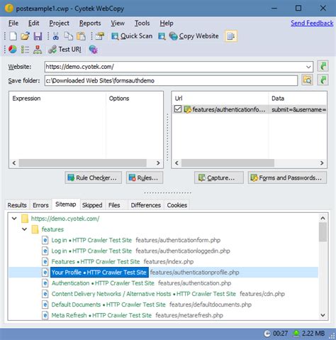 Tutorial How To Log Into A Website Cyotek Webcopy Help