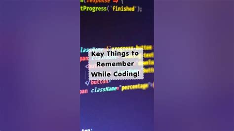 Key Things To Remember While Codingcodewithbahulicoding Remember Tips Youtube