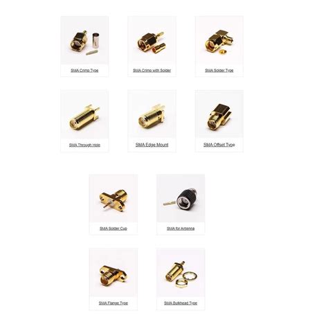 Sma Female Connectors Thru Hole