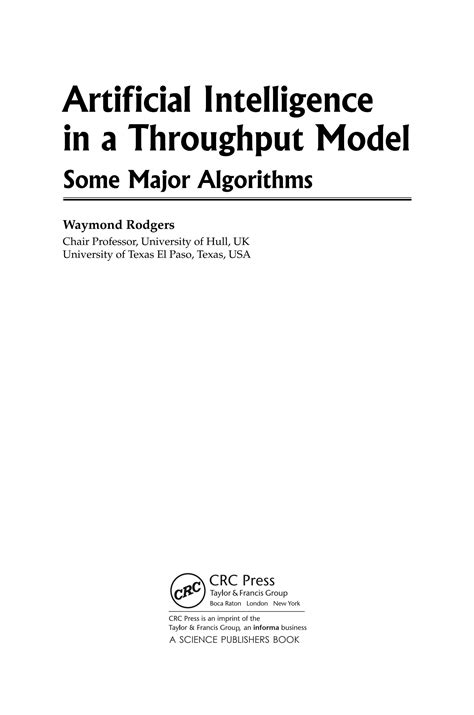 solution artificial intelligence in a throughput model some major