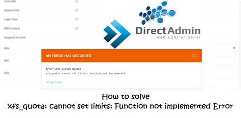 جی بلاگ رفع خطای Xfsquota Cannot Set Limits Function Not Implemented