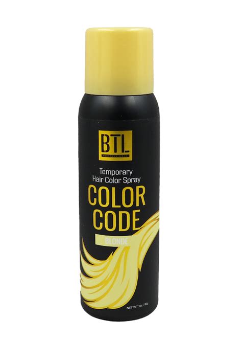 Btl Color Code Temporay Hair Color Spray Blonde 3 Oz 17 Magic Bm