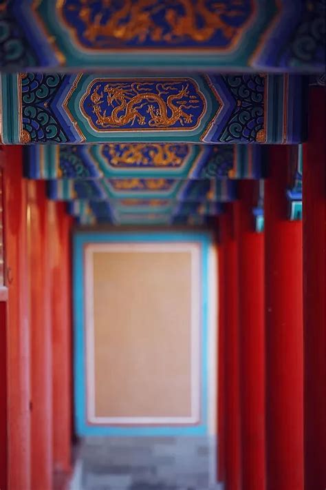 故宫一排廊柱图片下载 花瓣网